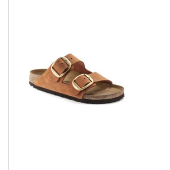 Birkenstock | Shoes | Arizona Big Buckle Nubuck Leather Pecan | Poshmark
